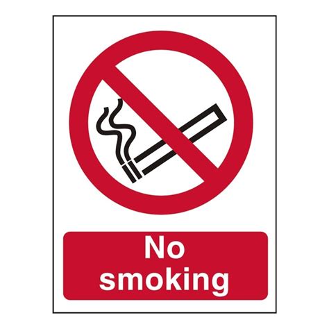 No Smoking Prohibition Signs