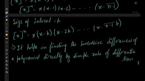 Factorial Notation L 18 Finite Differences Youtube
