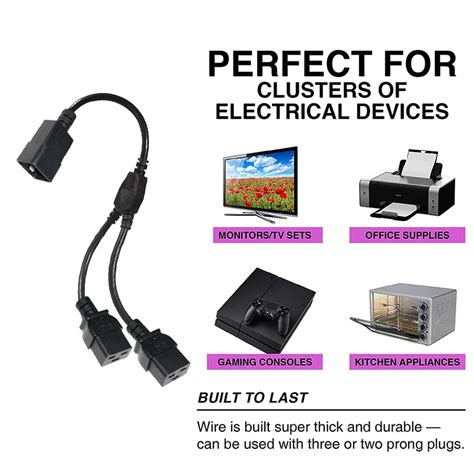 Iec Socket Connector Port C19 To C20 Factory Price Male To Female 2xc19