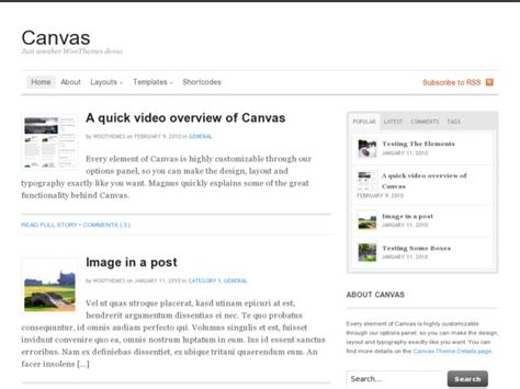 Canvas Wordpress Theme Methemes Canvas Wordpress Theme Methemes