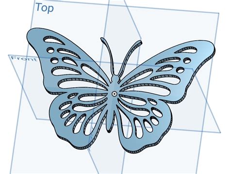 Mariposa Decoración By Viajante3d Download Free Stl Model