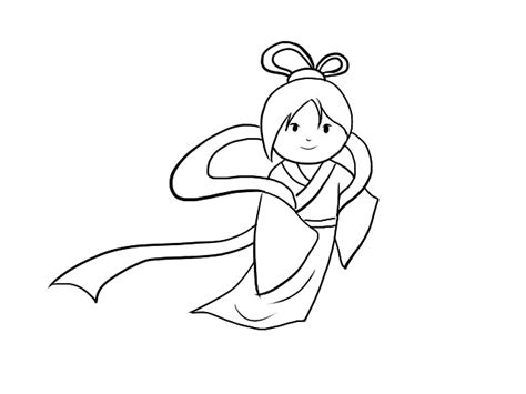 嫦娥简笔画 天奇生活