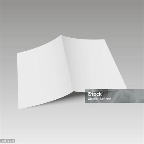 열린된 잡지 저널 책자 엽서 전단 명함 또는 안내 책자를 비웃는 다 벡터 일러스트입니다 3차원 형태에 대한 스톡 벡터 아트 및 기타 이미지 Istock