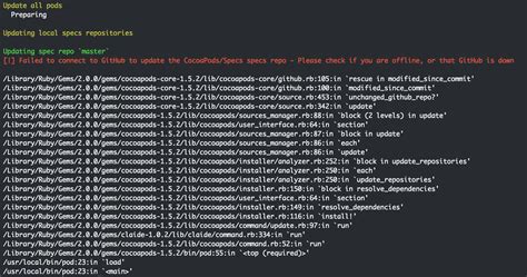 Ruby Why Cant I Run Pod Install Stack Overflow