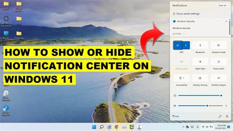 How To Enable Or Disable Notification Center In Windows 11 Youtube