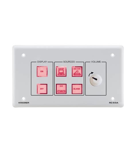 Kramer RC 63A Kramer fali vezérlések AVM Kft