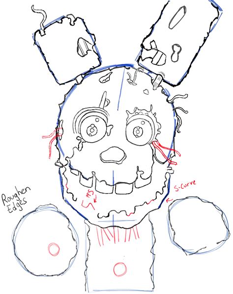 How To Draw Springtrap From Five Nights At Freddys 3 Step By Step Drawing Tutorial How To