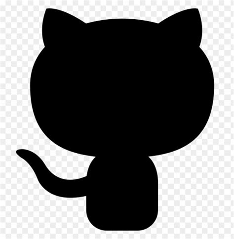 Free Download Hd Png Github Black Octocat Tail Emblem Toppng