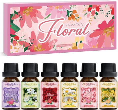 Salking Floral Essential Oils T Set 100 Pure Aromatherapy