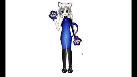 Как нарисовать аниме кошку How To Draw Icecat Anime Girl Youtube