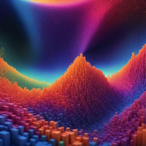 Premium Photo 3d Rendering Abstract Technology Concept Colorful