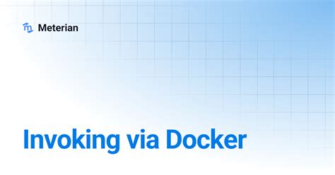Invoking Via Docker Meterian