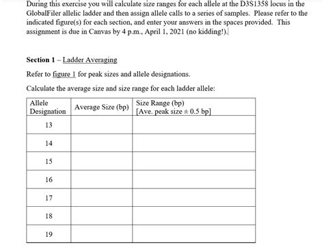 Solved Str Genotyping Exercise During This Exercise You Will