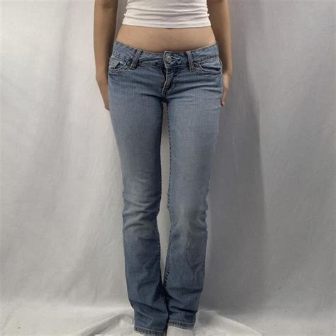 Low Rise Skinny Bootcut Jeans With A Slight Flare At Depop