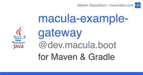 macula example gateway for maven and gradle dev macula boot