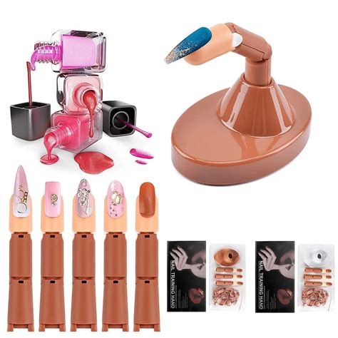 네일 연습 손가락 이동식 기계식 관절 가짜 손 매니큐어 모델 구부릴 수 있는 가짜 손 매니큐어 도구 네일 아트 공예 모델 Aliexpress