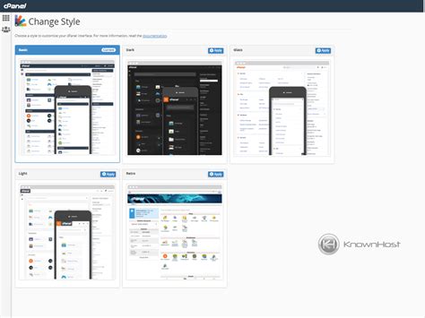 How To Change Style In CPanel KnownHost