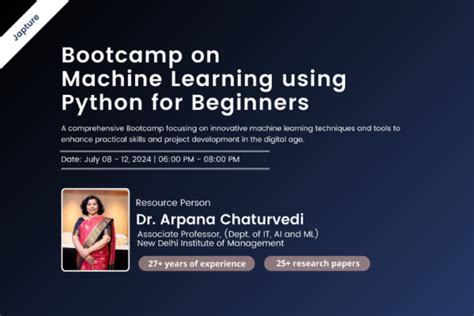 Machine Learning Bootcamp For Beginners Japture