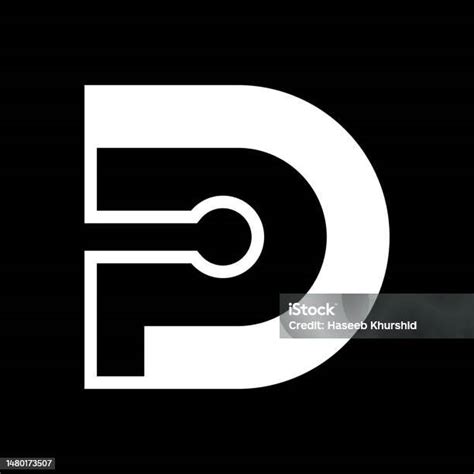 최소한의 Dp 로고 고급 배경에 Pd 편지의 아이콘입니다 Pd 모노그램 이니셜을 기반으로 한 로고 아이디어 전문적인 다양한 문자 기호와 배경에 Dp 로고 0명에 대한 스톡