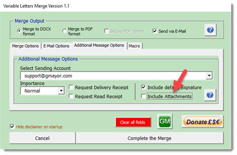 variable document merge