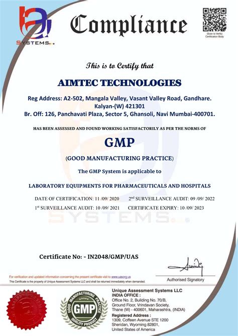 Gmp Certificate Template