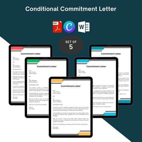 Conditional Commitment Letter Sample With Examples Word