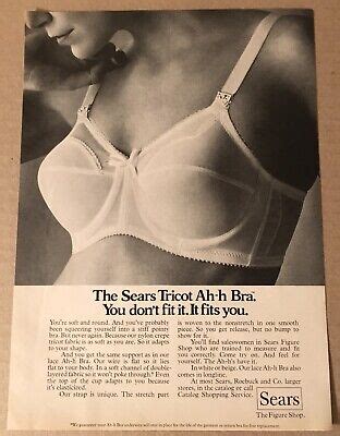 1973 Sears Tricot Ah H Bra Underwear Fashion Vintage Print Ad 70s