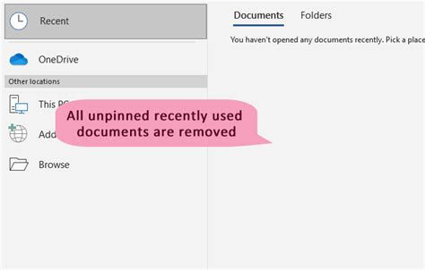 Clear Recent Documents In Word A Full Step By Step Guide