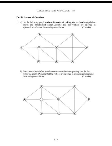 solved data structure and algorithm part b answer all