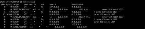 why iptables rule istio output so complicated discuss istio