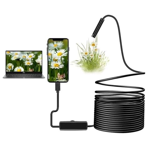 خرید و قیمت دوربین آندوسکوپ مدل ضدآب خارجی با اتصال موبایل و کامپیوتر