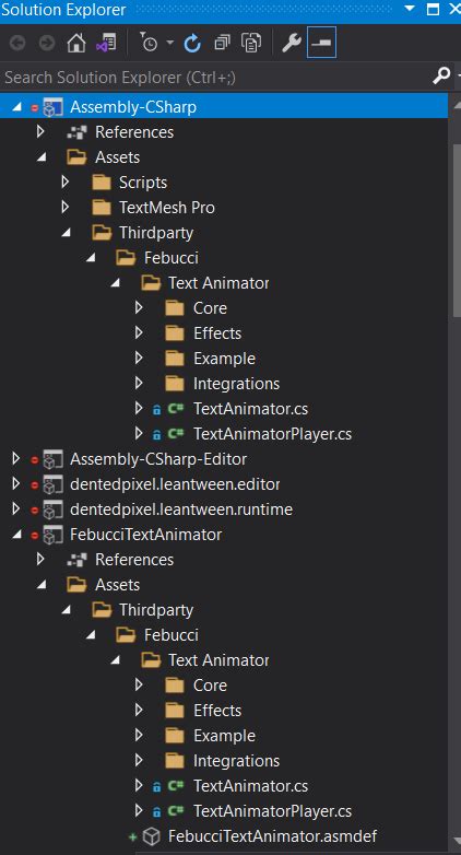 I Made An Assembly Definition But The Scripts Still Show Up In My