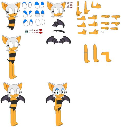 Rouge The Bat Bikini Character Builder By Shiyamasaleem On Deviantart