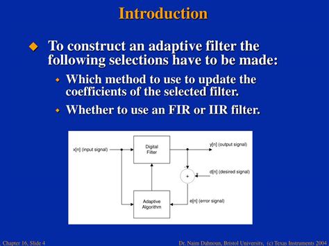 PPT Chapter 16 Adaptive Filters PowerPoint Presentation Free Download ID 652695