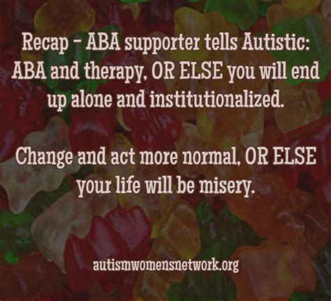 Have Some ABA Or Else Autistic Women Nonbinary Network AWN