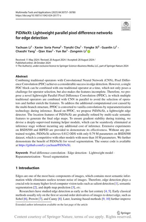Pidinext Lightweight Parallel Pixel Difference Networks For Edge