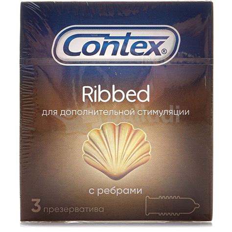 Презервативы CONTEX Ribbed с ребрами 3шт купить за 335 руб. с доставкой ...