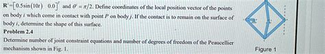 Only 24 Problem 24 Determine Number Of Joint Constraint Equations And