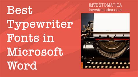 Fonts On Microsoft Word