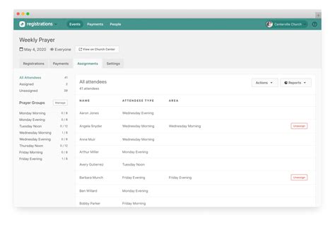 Simplify Event Assignments