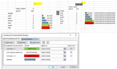 Transfer Carry Over Conditional Formatting Of Cells With Numbers To Corresponding Cells