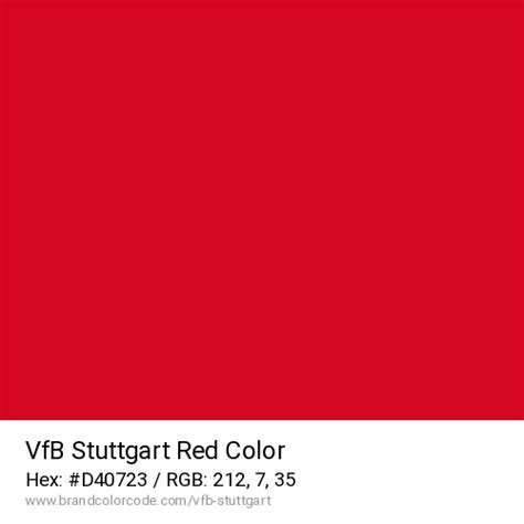 Vfb Stuttgart Brand Color Codes