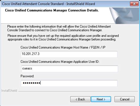 Configure Cisco Unified Attendant Console 105x Standard Edition Cisco