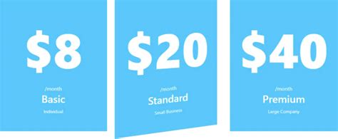 bootstrap pricing tables effective package comparisons
