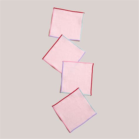Candy Crush Linen Cocktail Napkins Cloth Napkin
