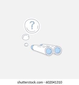 Binoculars Sorry That File Doesnt Exist Stock Vector Royalty Free 602041310 Shutterstock
