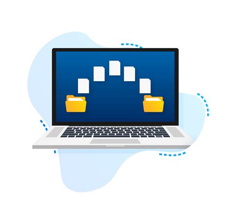 Download CSV Button On Laptop Screen Downloading Document Concept File With CSV Label And Down