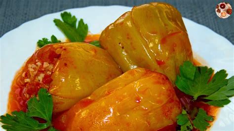 ФАРШИРОВАННЫЕ ПЕРЦЫ в томатном соусе Как приготовить фаршированный ПЕРЕЦ Youtube