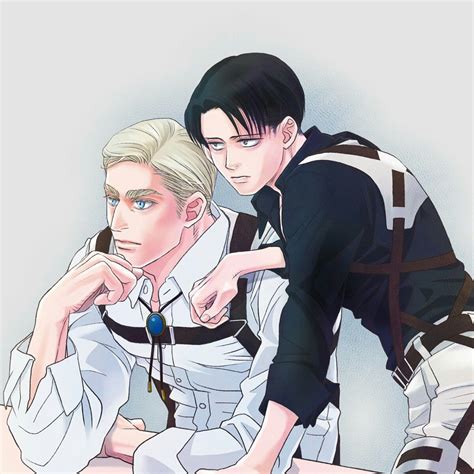 Levi Ackerman And Erwin Smith Aot Аниме Милые рисунки Леви акерман