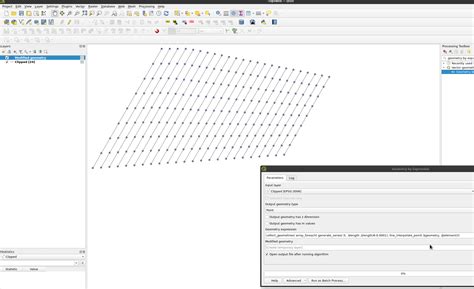 Problem Creating X Number Of Points Along Geometry In Qgis Geographic